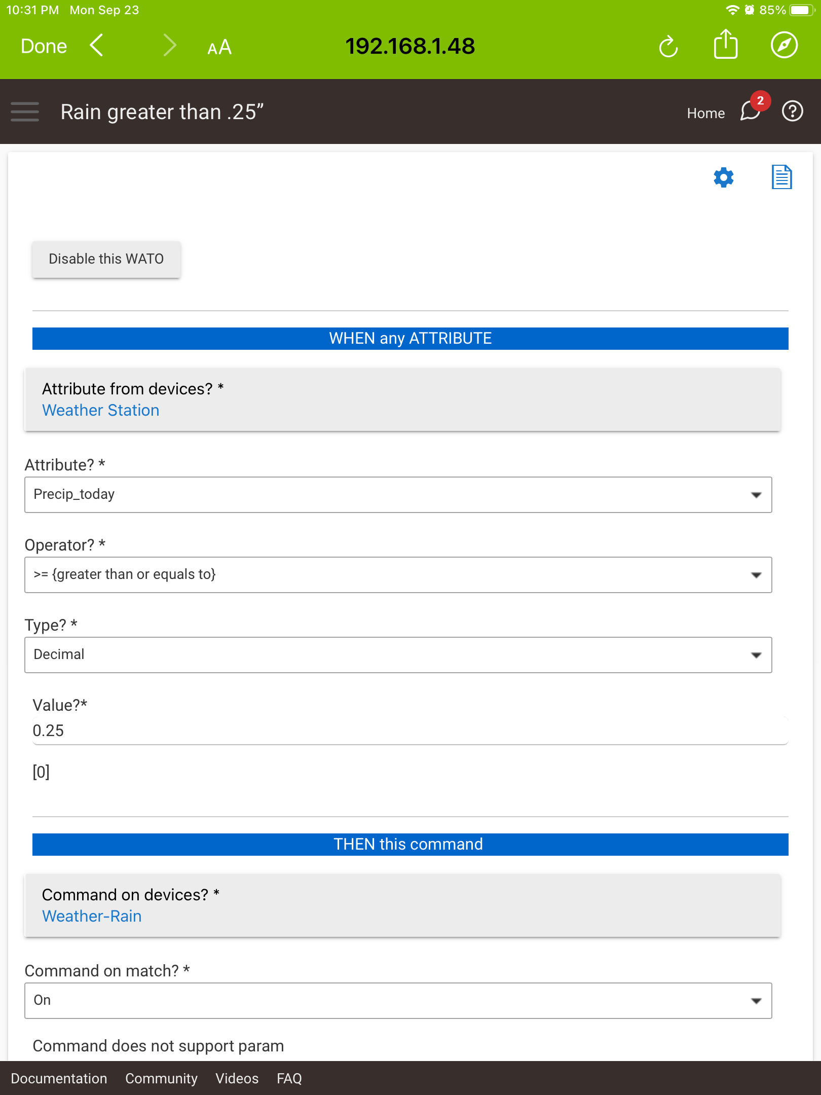 Virtual Switch issue - Apps - Hubitat