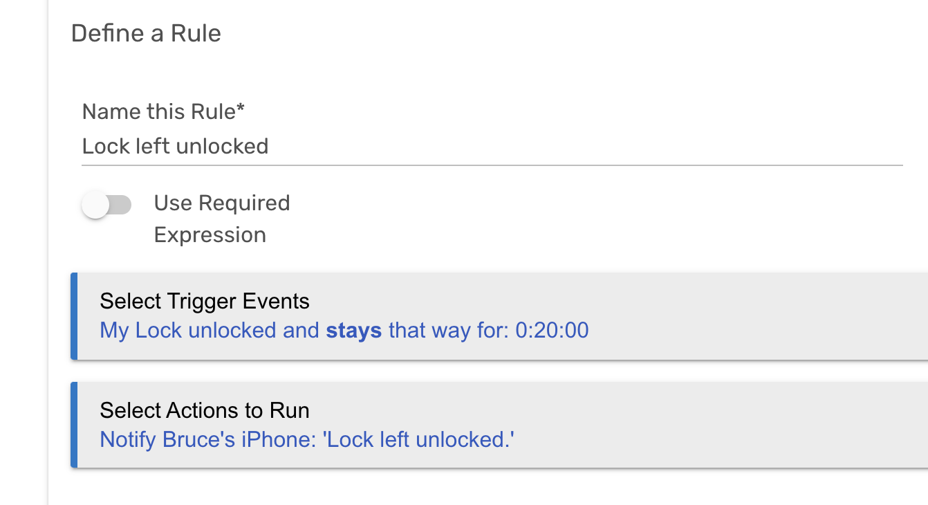 Basic Rules - lock locks/unlocks and stays - Feature Requests - Hubitat