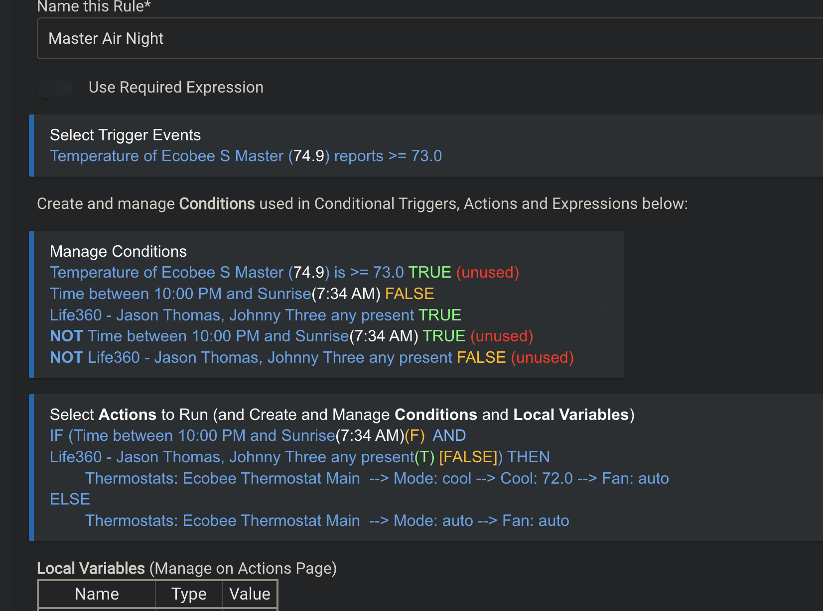 Using ELSE in RM - 📐 Rule Machine® - Hubitat