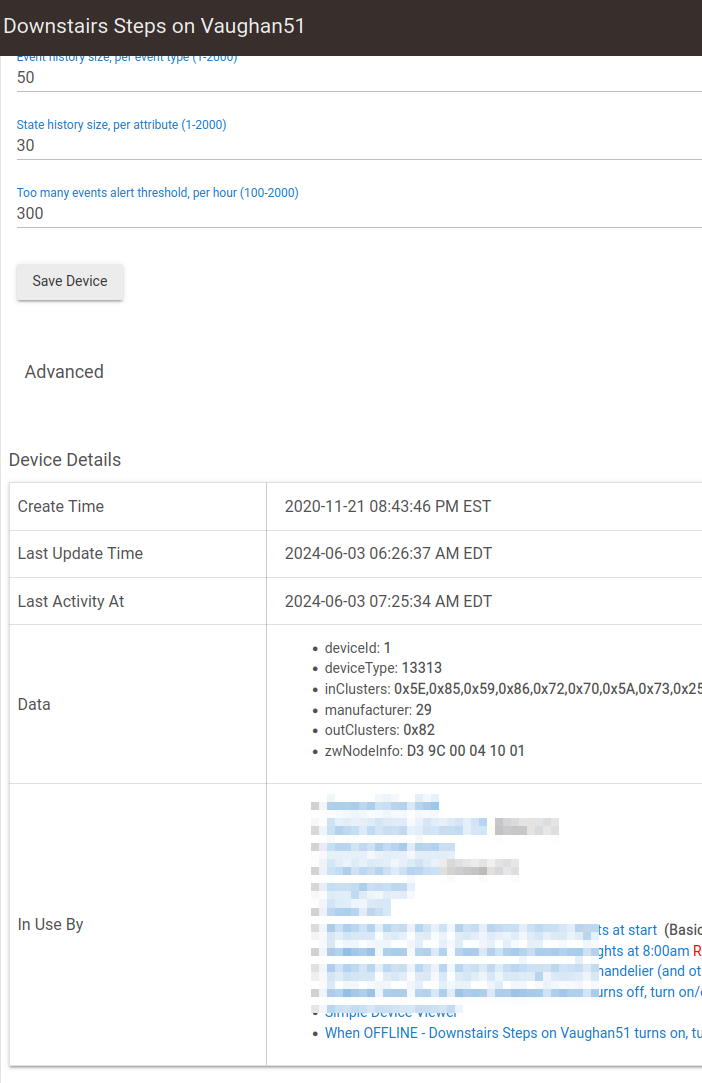 [2.3.9.140] Basic Rules/Device Offline - Devices - Hubitat