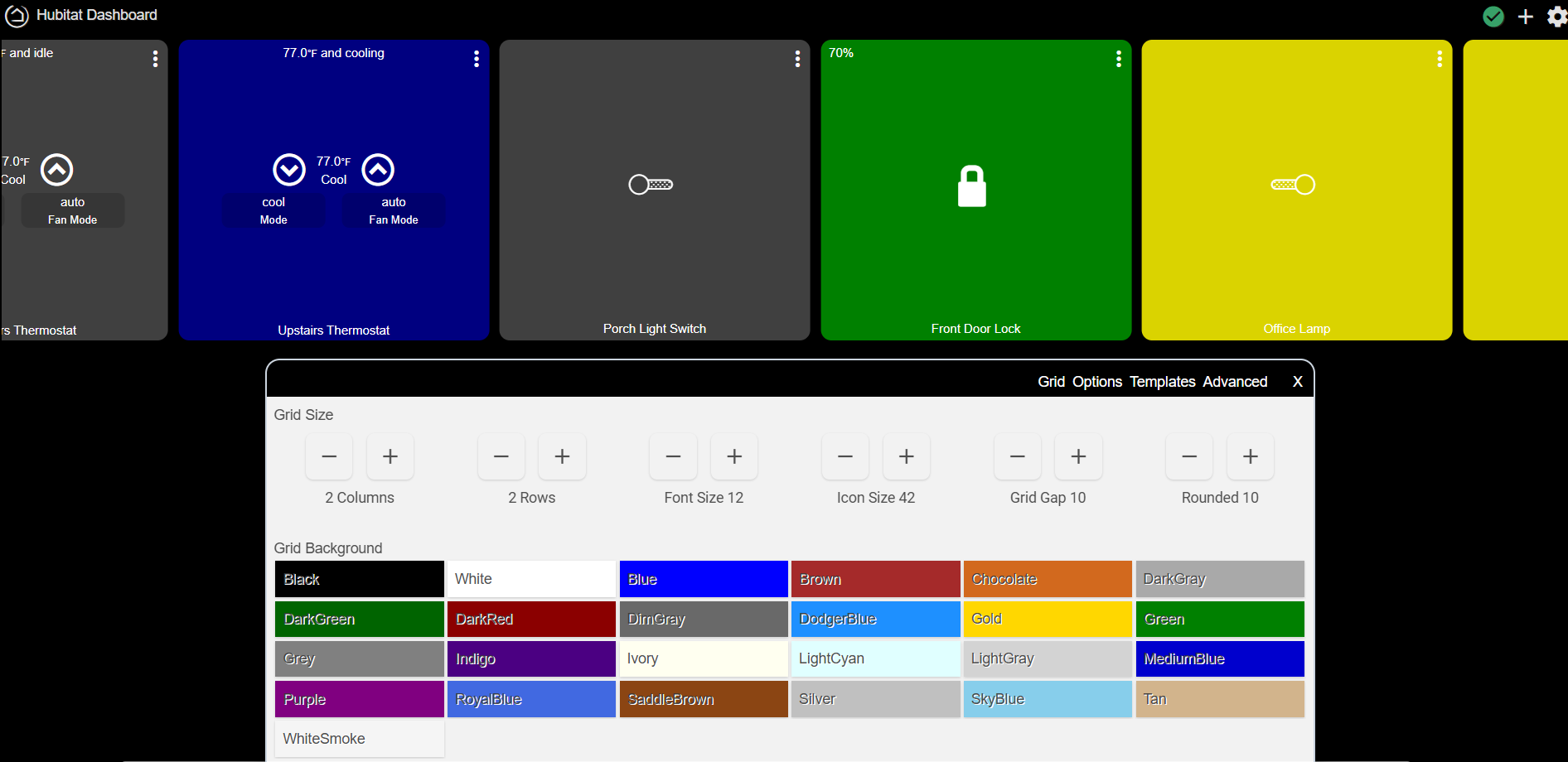 Help with dashboard grid layout - Hubitat Dashboard - Hubitat