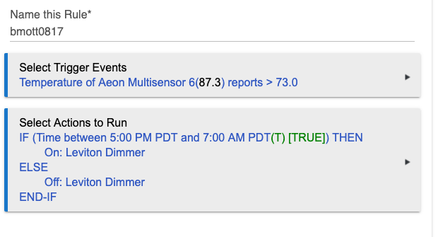 Between Two Times Trigger? - 📐 Rule Machine® - Hubitat