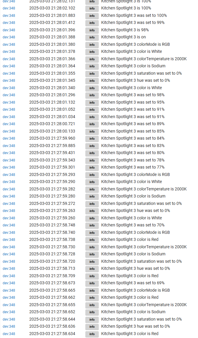 Setting Light colour to a variable not working (just sets light to ...