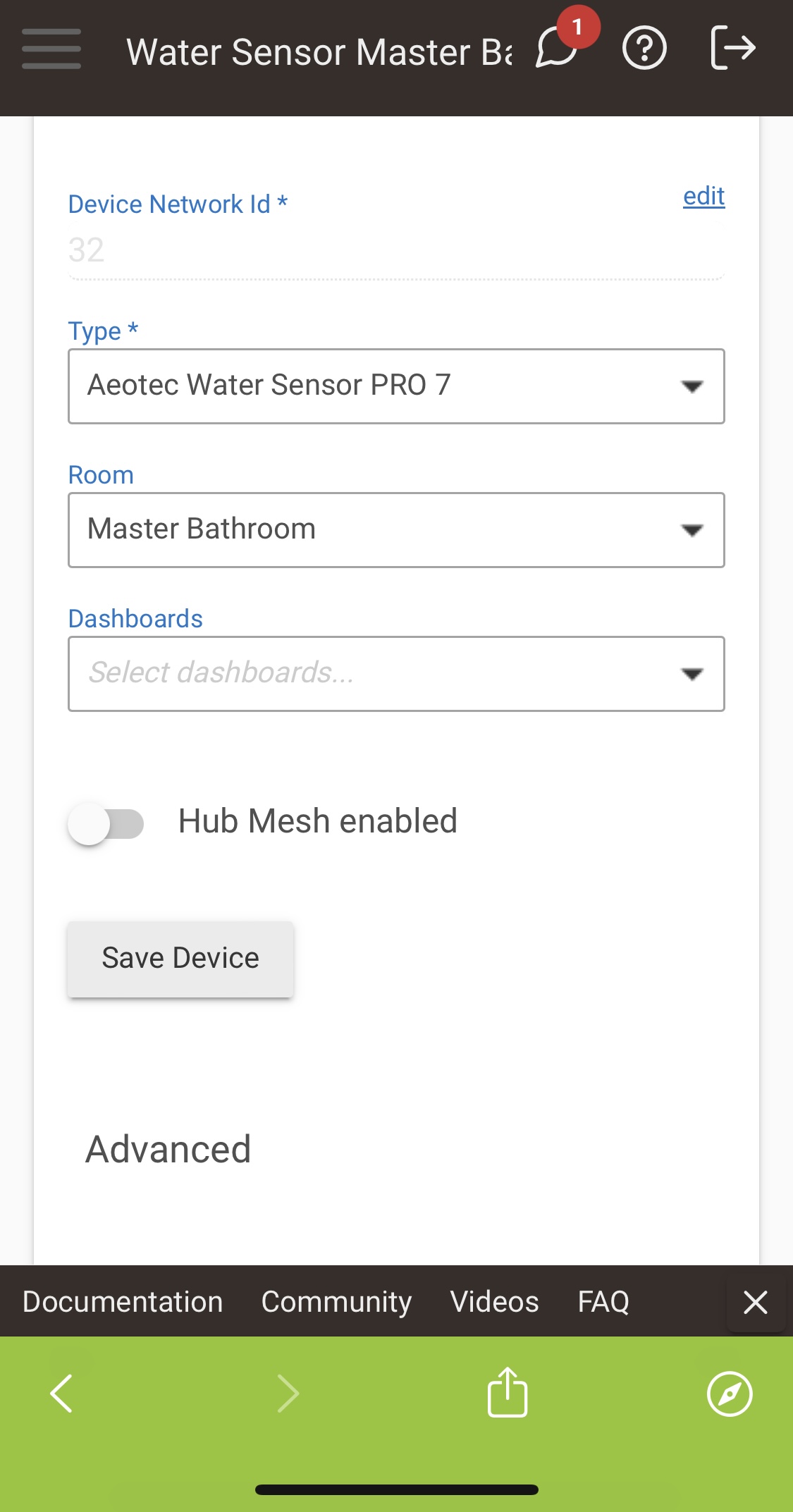 Aeotec Water Sensor 7 Pro - Devices - Hubitat