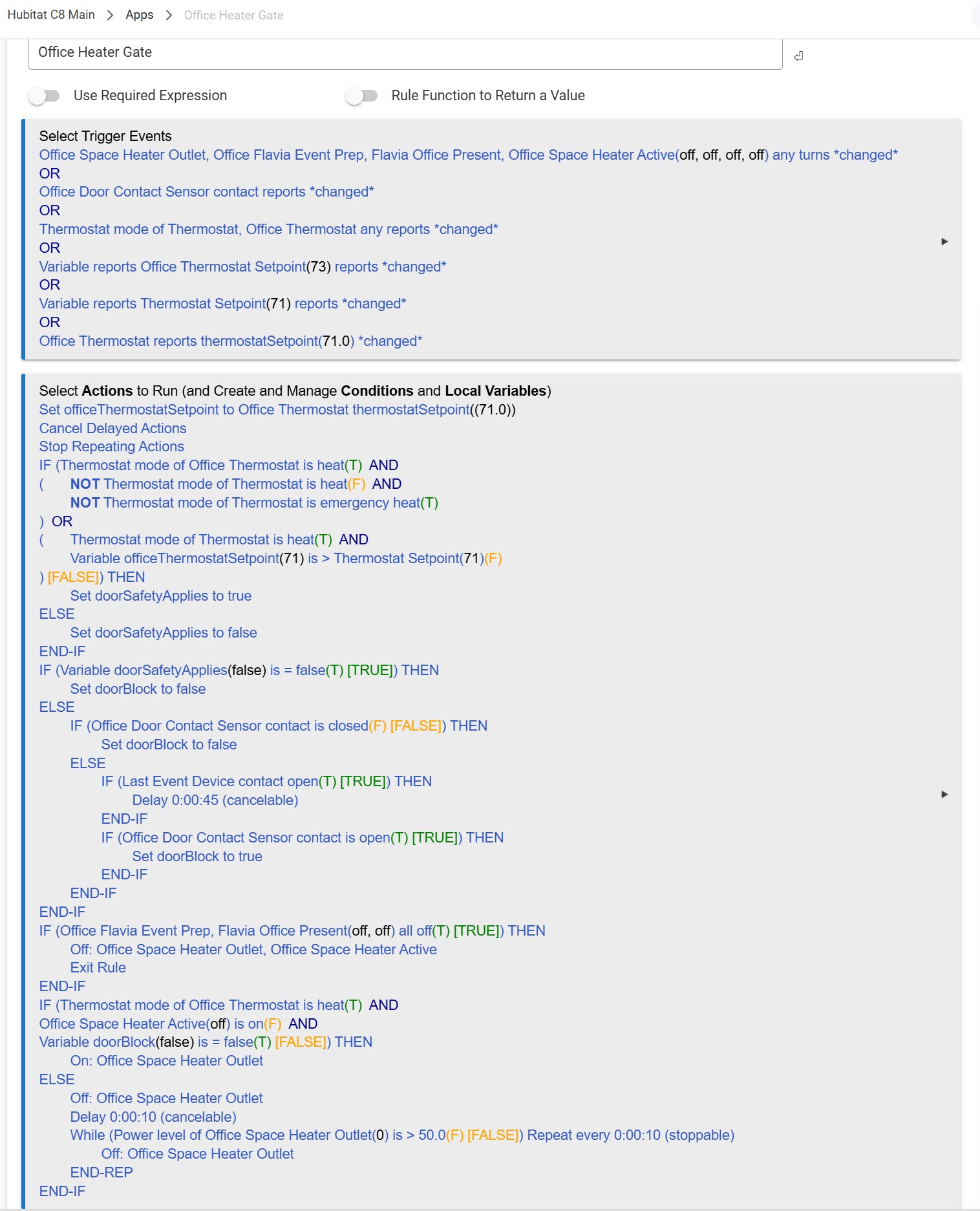Rule Machine Conditional logic error - 📐 Rule Machine® - Hubitat
