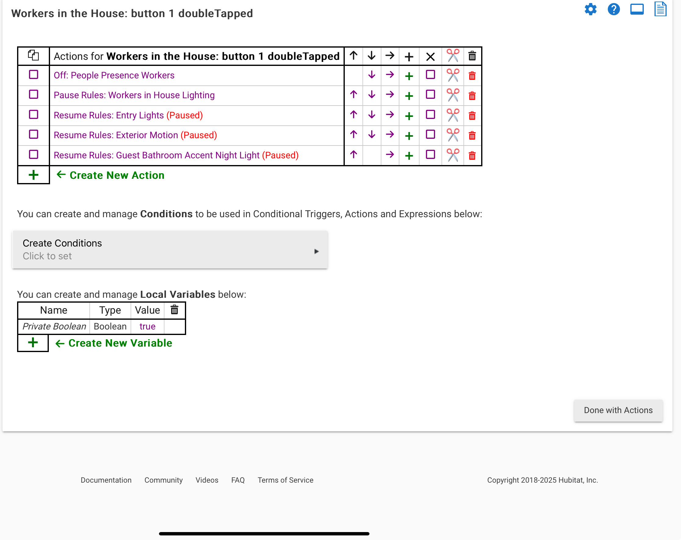 Button Controller Pause/Resume Rooming Lighting Not Working - Apps - Hubitat