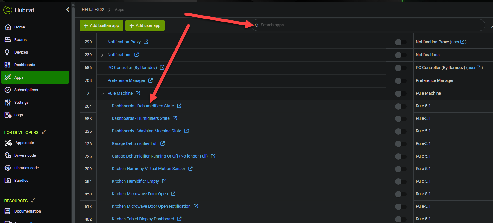 Rules have disappeared - Apps - Hubitat