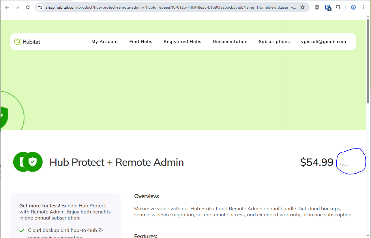 Is Remote Admin / Hub Protect Bundle No Longer Available? - 🛎️ Get Help - Hubitat
