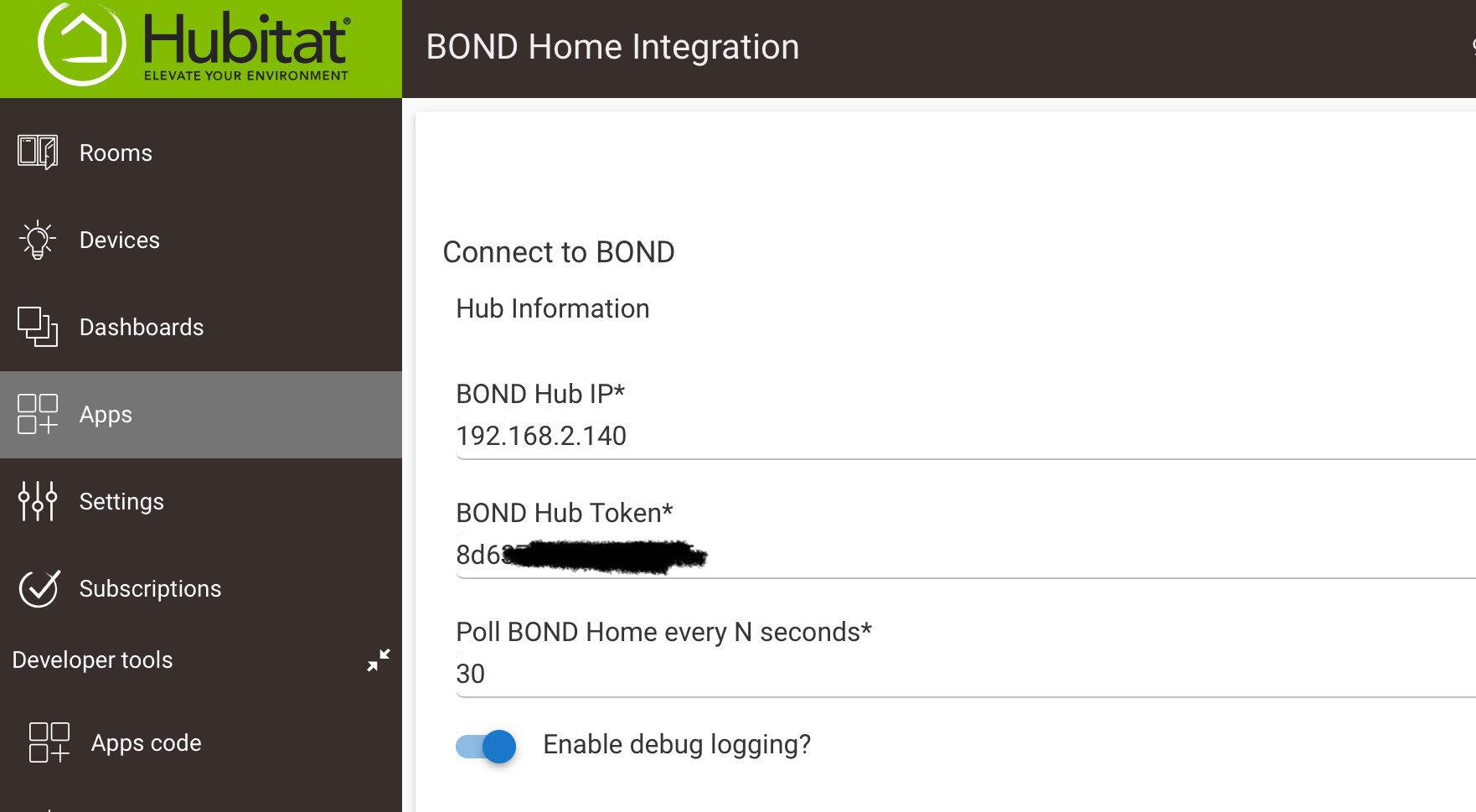 Bond Bridge Find Devices - Devices - Hubitat