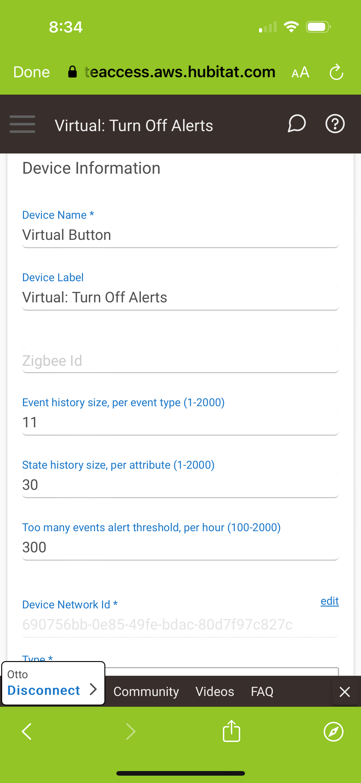 Cancel Alerts on Mobile App - iOS App - Hubitat