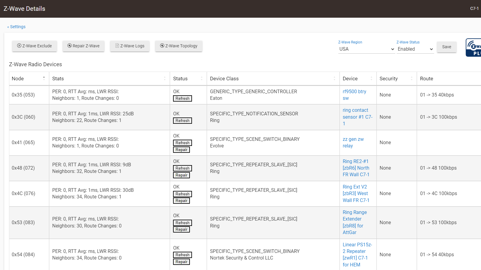 Looking for comments on my zwave details pages - Devices - Hubitat