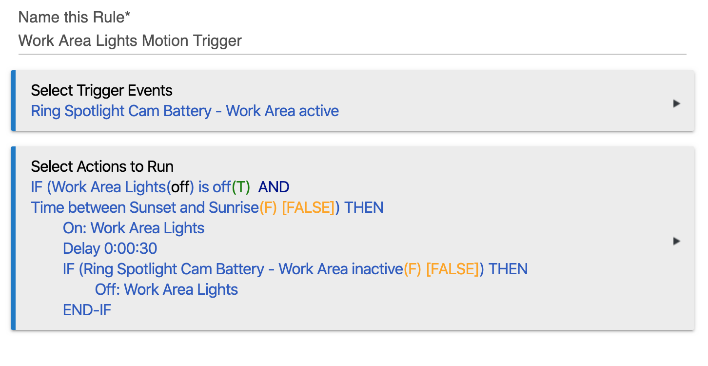 Conditional Motion LIght Trigger - 📐 Rule Machine® - Hubitat