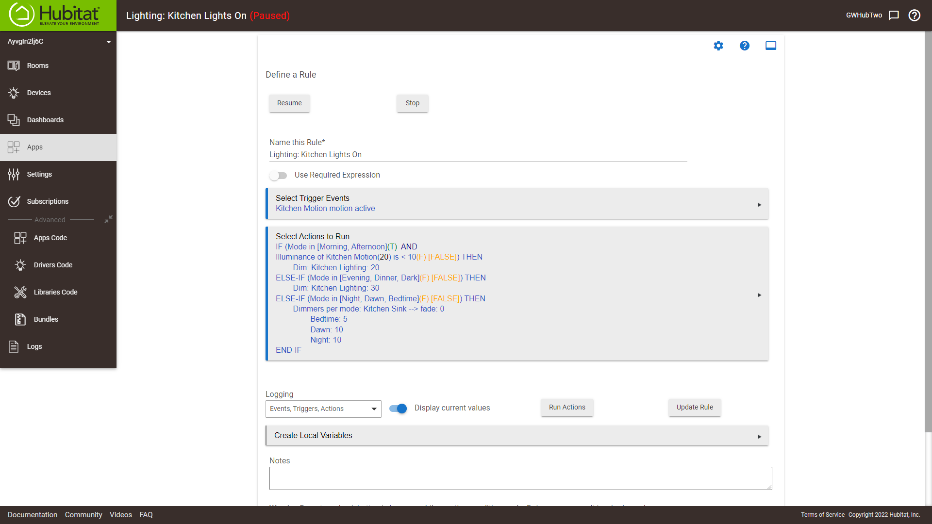 RM 5.1 Sticky trigger and Sticky Wait For Events to control lights - Apps - Hubitat