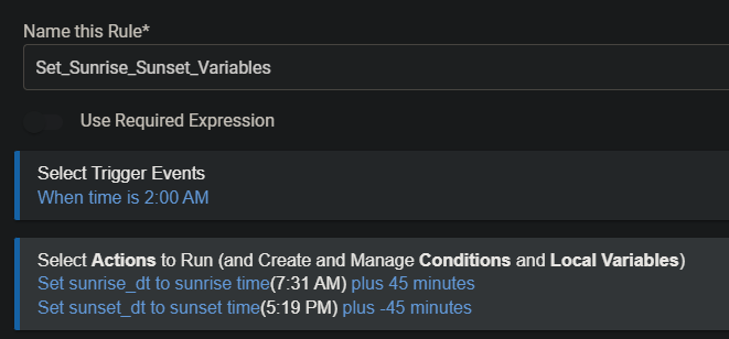 Challenged by time - 📐 Rule Machine® - Hubitat