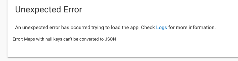 Import To New Mode Manager Fails Maps With Null Keys Cant Be