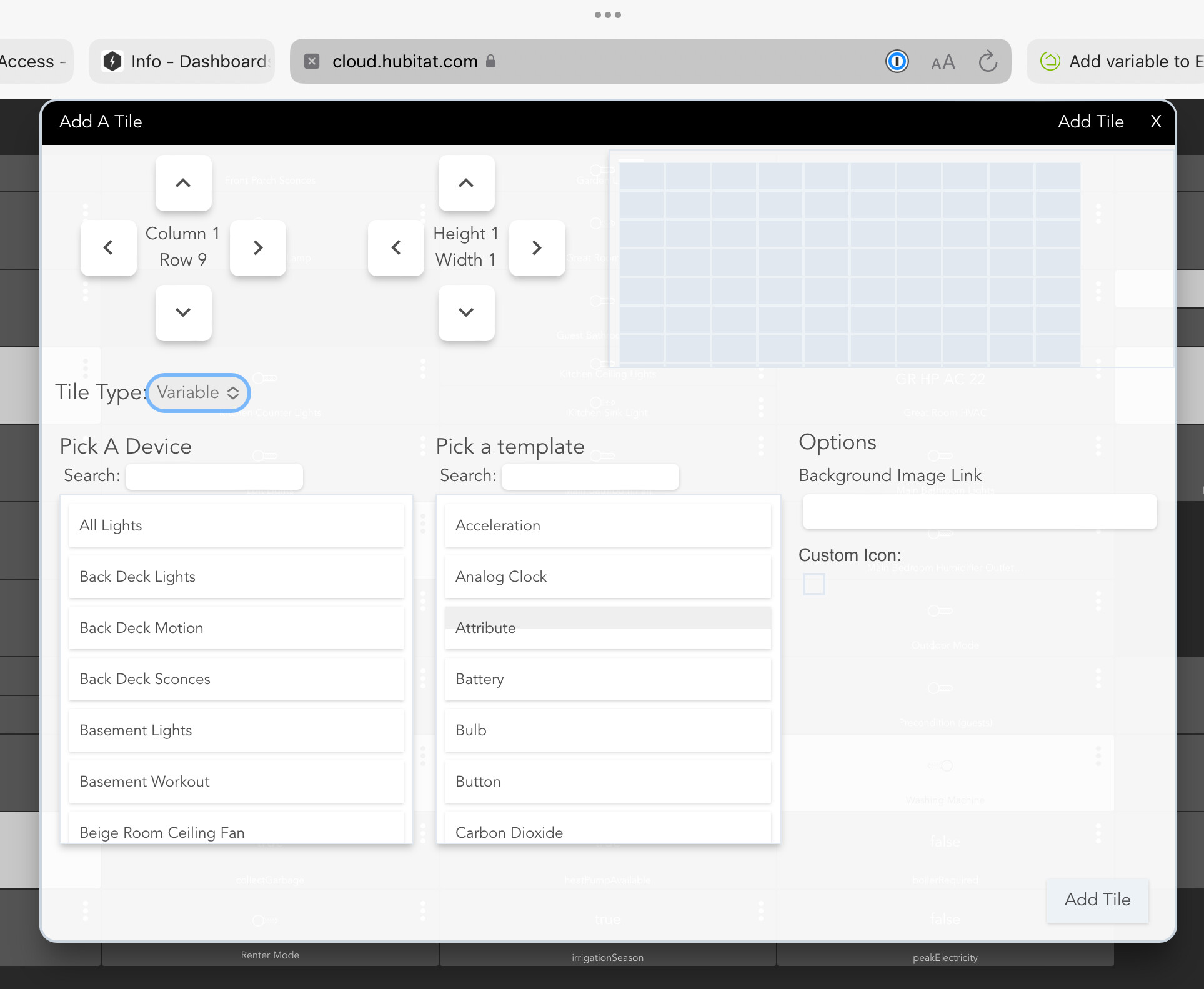 Can’t Add Variable to Legacy Custom Dashboard - Hubitat Dashboard - Hubitat