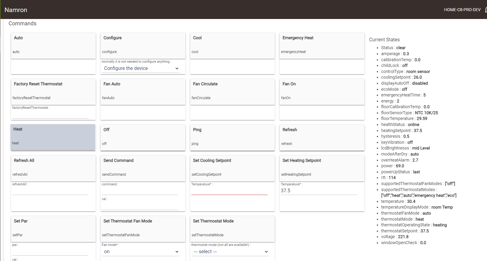 [RELEASE] Namron Zigbee Thermostat (Sunricher) w/ healthStatus - Custom ...
