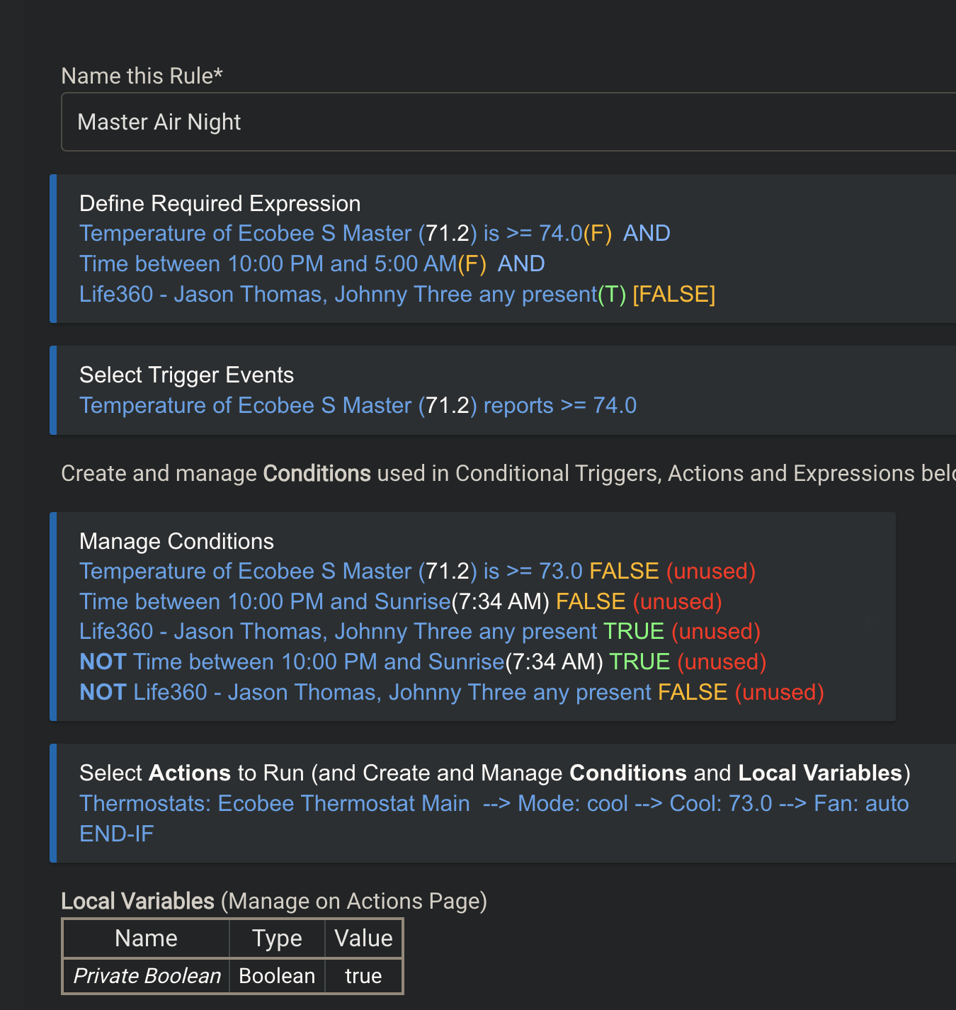 Using ELSE in RM - 📐 Rule Machine® - Hubitat