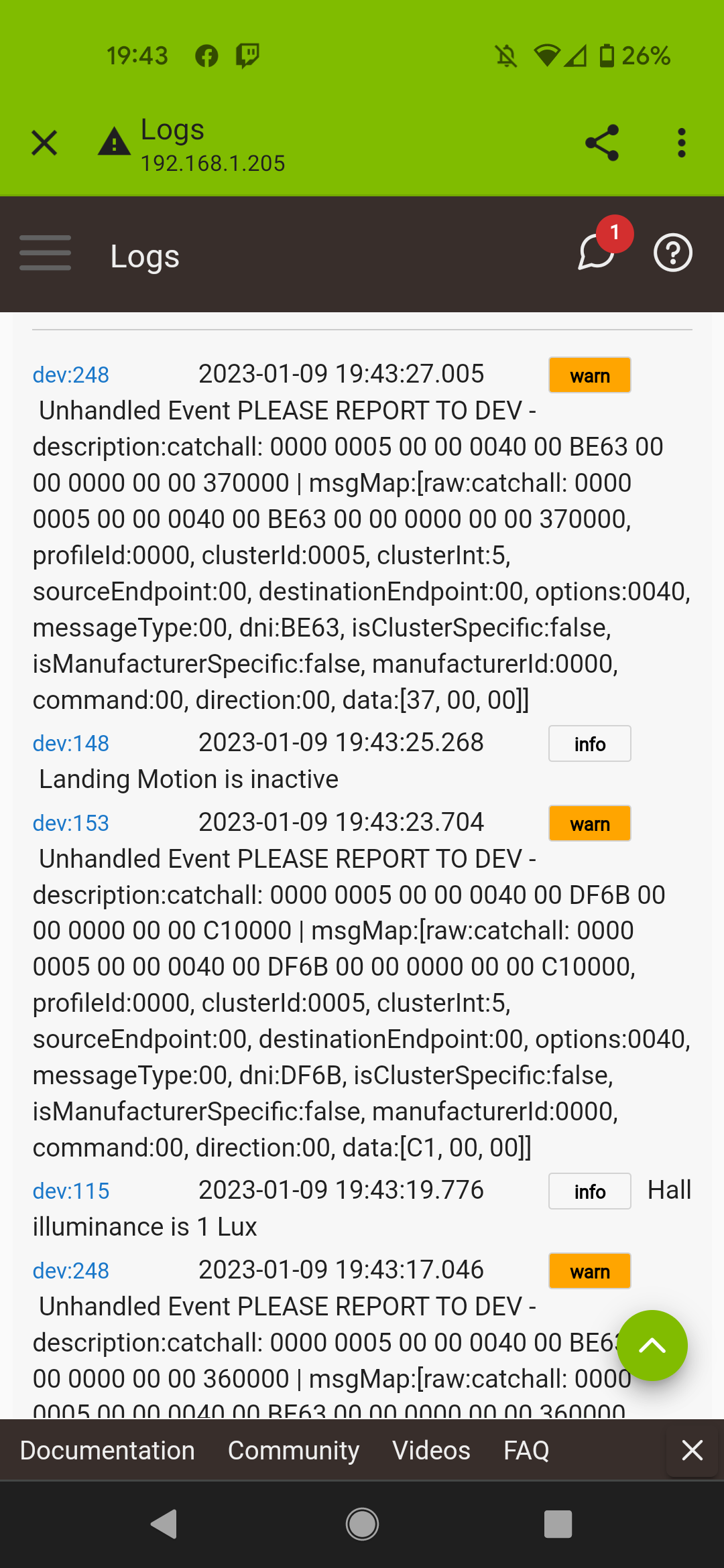 Aqara light switch causing fault - Devices - Hubitat