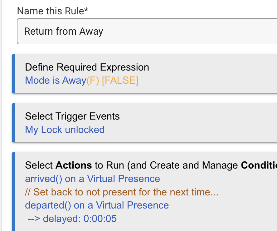 Mode for Return from Away Mode - Feature Requests - Hubitat