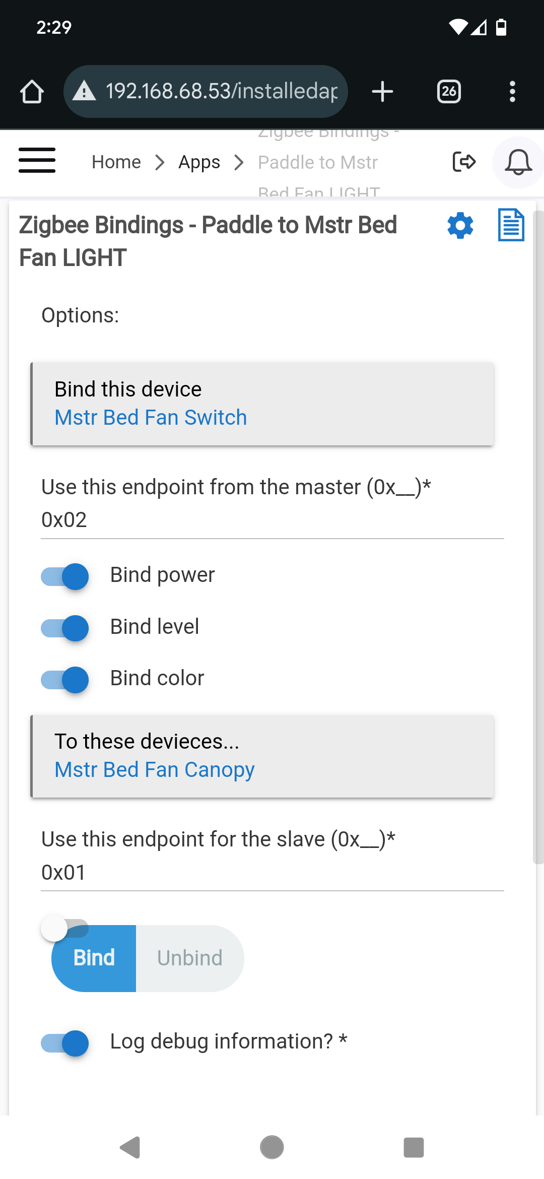 Inoveli Blue switch to fan canopy connection not working - Devices - Hubitat