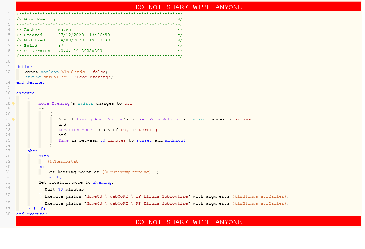 Webcore - Which piston called/triggered this piston? - Apps - Hubitat