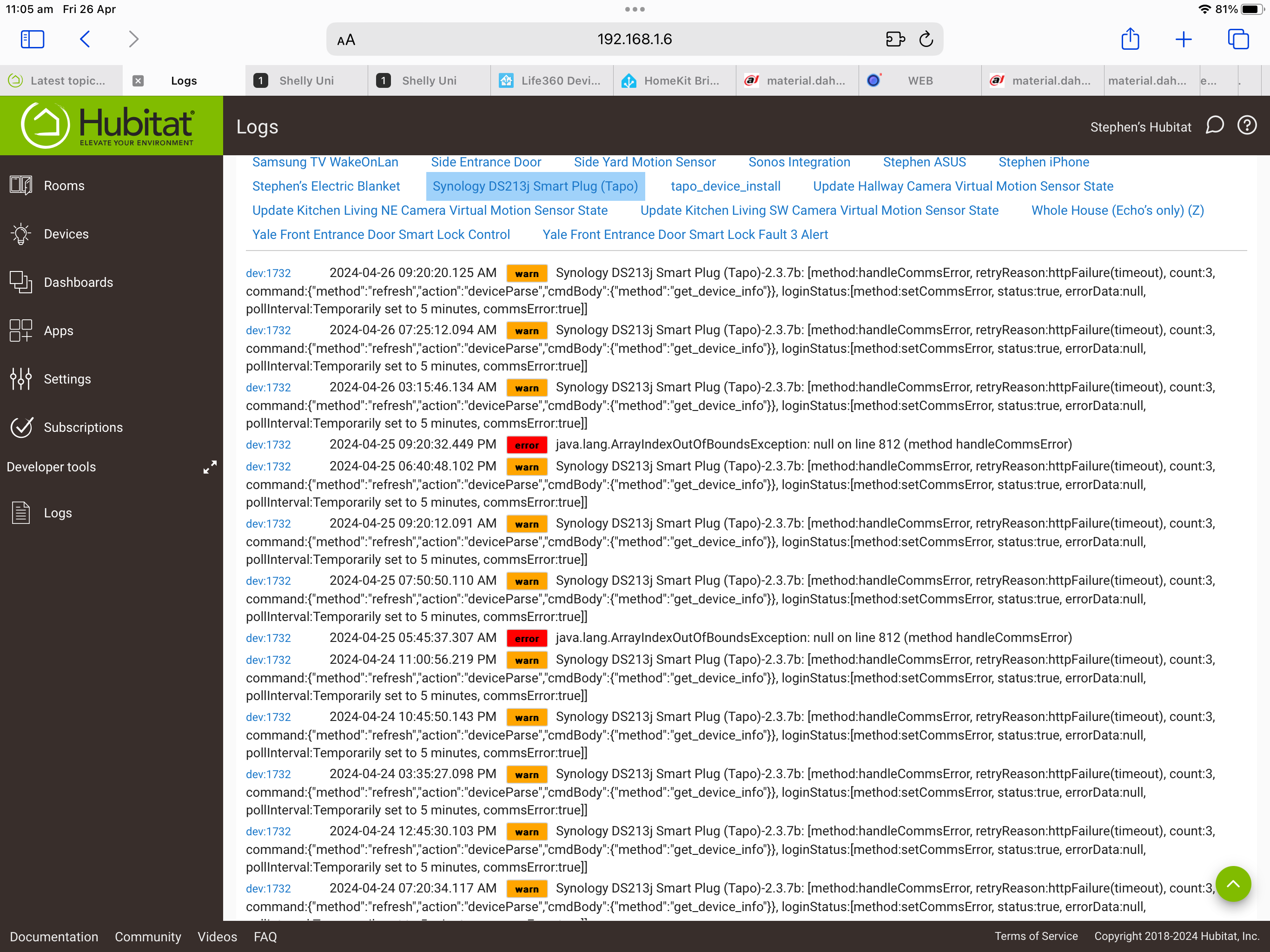 [RELEASE] TP-LINK TAPO Plug, Switch, Bulb, Hub and Robovac Integration - Code Share - Hubitat
