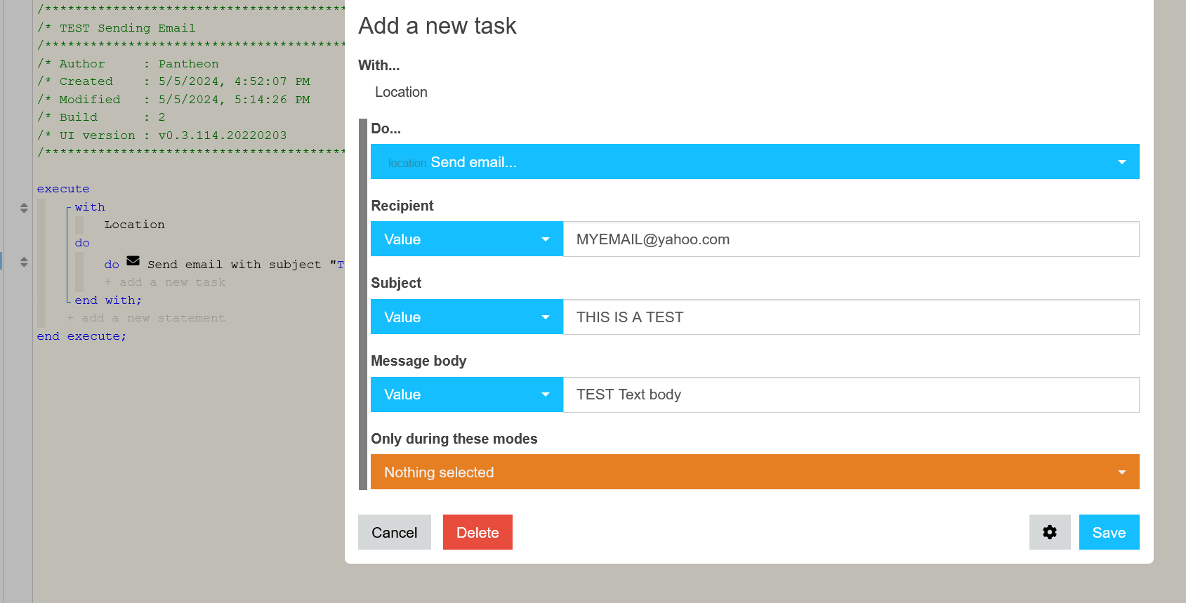Webcore And Send Email Apps Hubitat