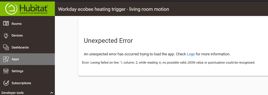 Ecobee Thermostat app - bad "supportedThermostatModes" config? - 🧰 Built-In Apps and Drivers ...