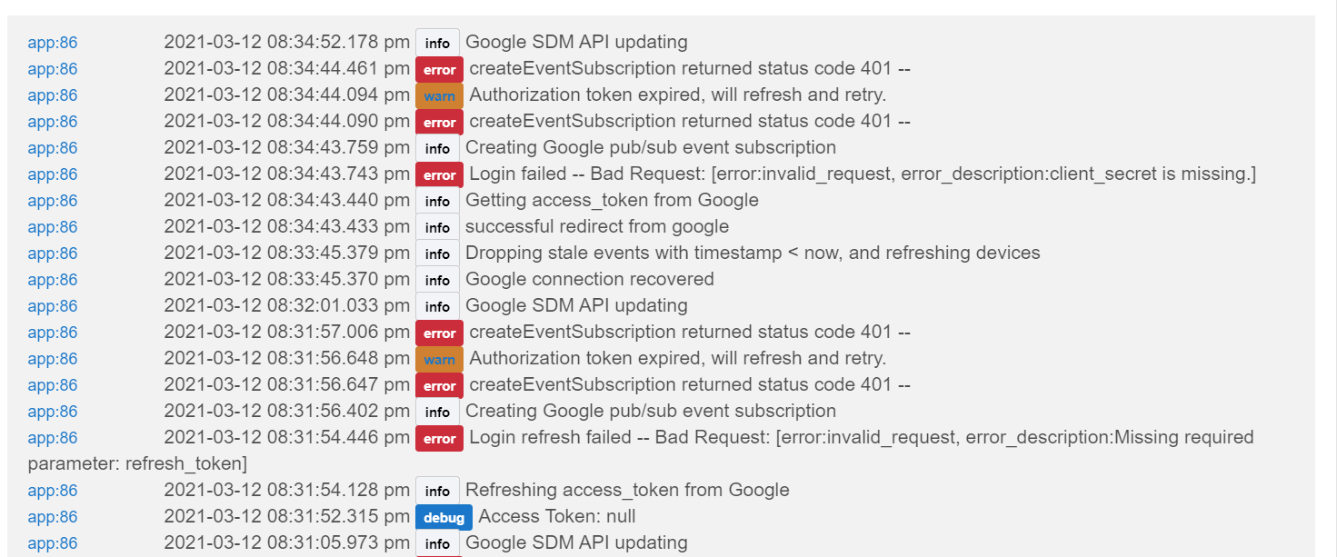 [RELEASE] Google SDM API - Nest integration - Page 28 - ⚙️ Custom Apps ...