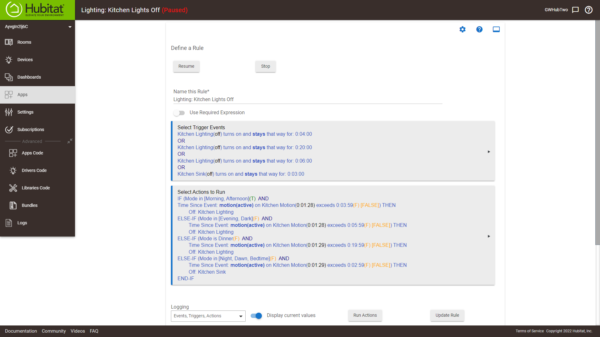 RM 5.1 Sticky trigger and Sticky Wait For Events to control lights - Apps - Hubitat