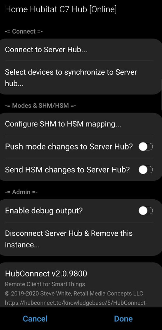 [RELEASE] HubConnect - Share Devices across Multiple Hubs (no longer SmartThings!) - Custom Apps ...
