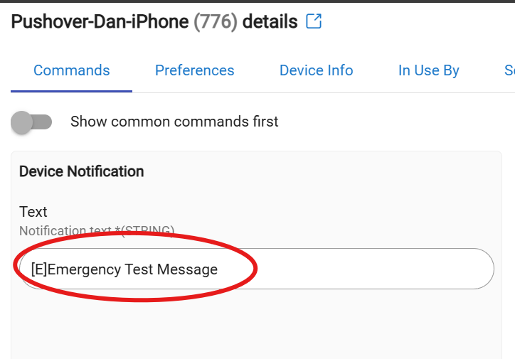 Pushover notification categories not working - Devices - Hubitat