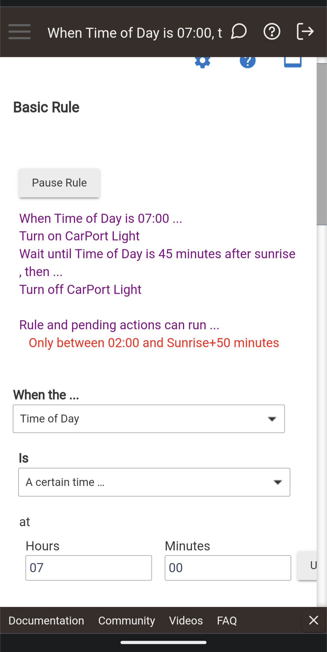 Challenged by time - 📐 Rule Machine® - Hubitat