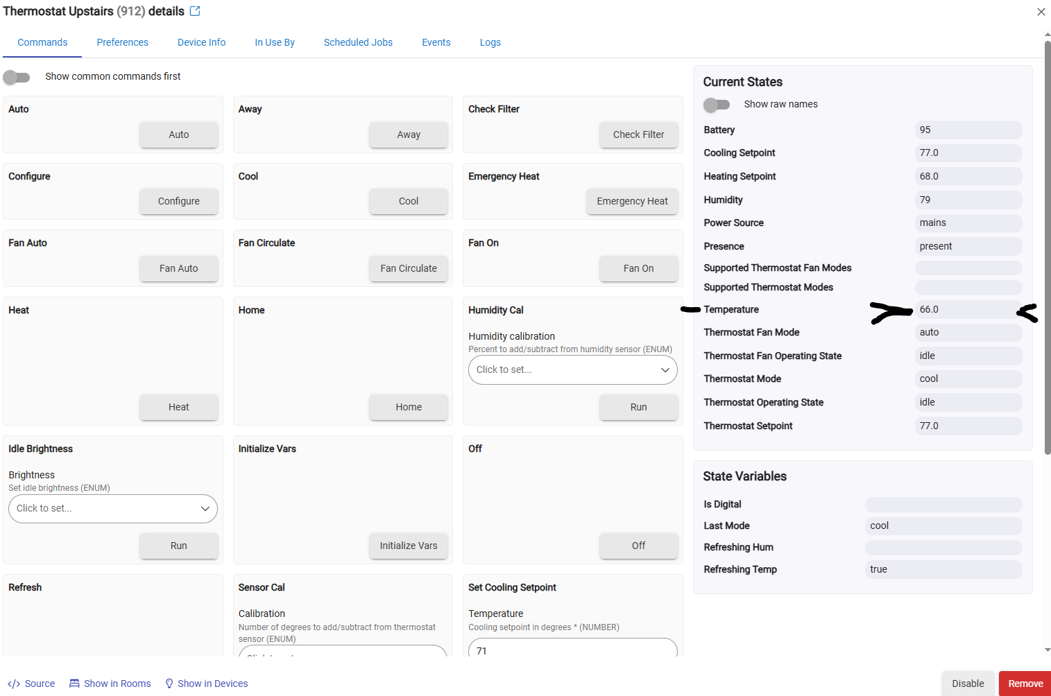 Advanced Honeywell T6 Pro Thermostat Room Temp is Stuck in App - Apps - Hubitat
