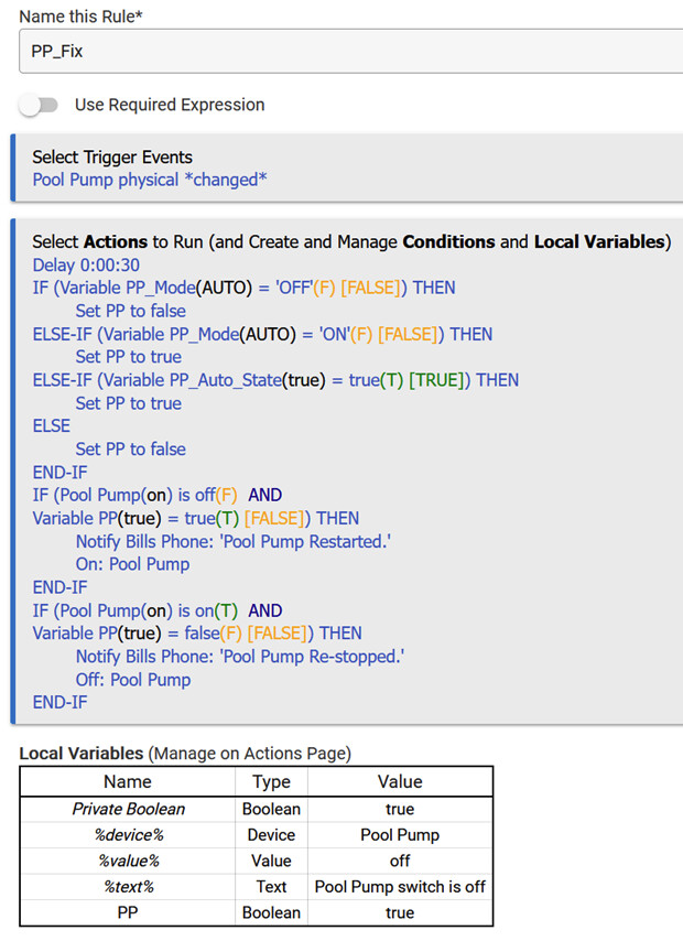 Rule not executing when triggered - 🛎️ Get Help - Hubitat