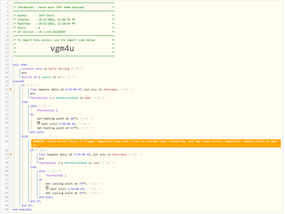 Creating 1 webCoRe piston to replace 2 existing pistons - webCore - Hubitat
