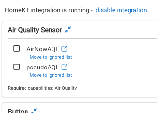 Request to add AQI sensors to HomeKit Integration App - Apps - Hubitat