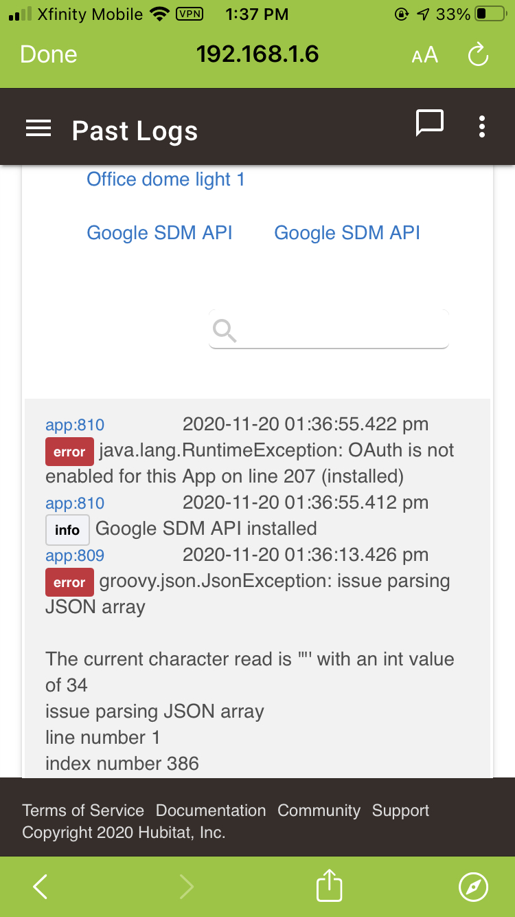 [RELEASE] Google SDM API - Nest integration - Page 15 - Custom Apps and ...