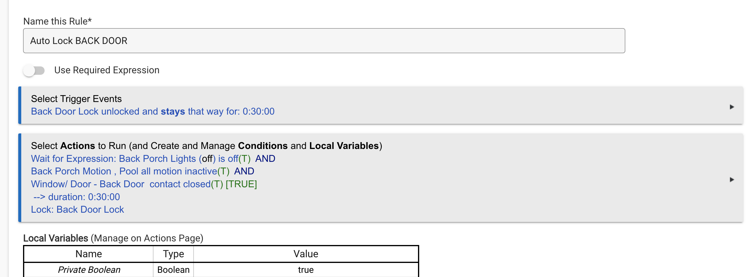 Delay rule if one action changes - 📐 Rule Machine® - Hubitat