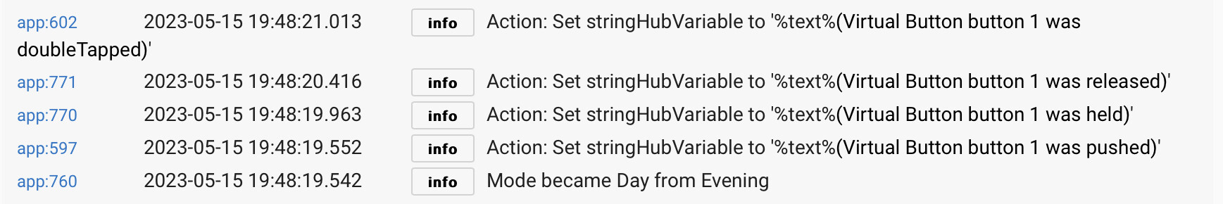 Virtual Button + Button Controller + Dashboard: Release not working - 🛎️ Get Help - Hubitat