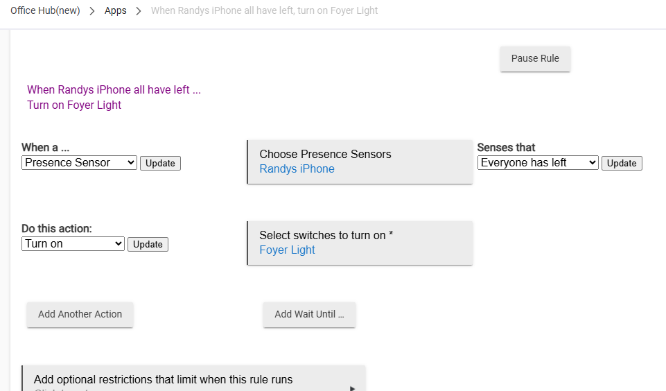 Basic Rule - Apps - Hubitat