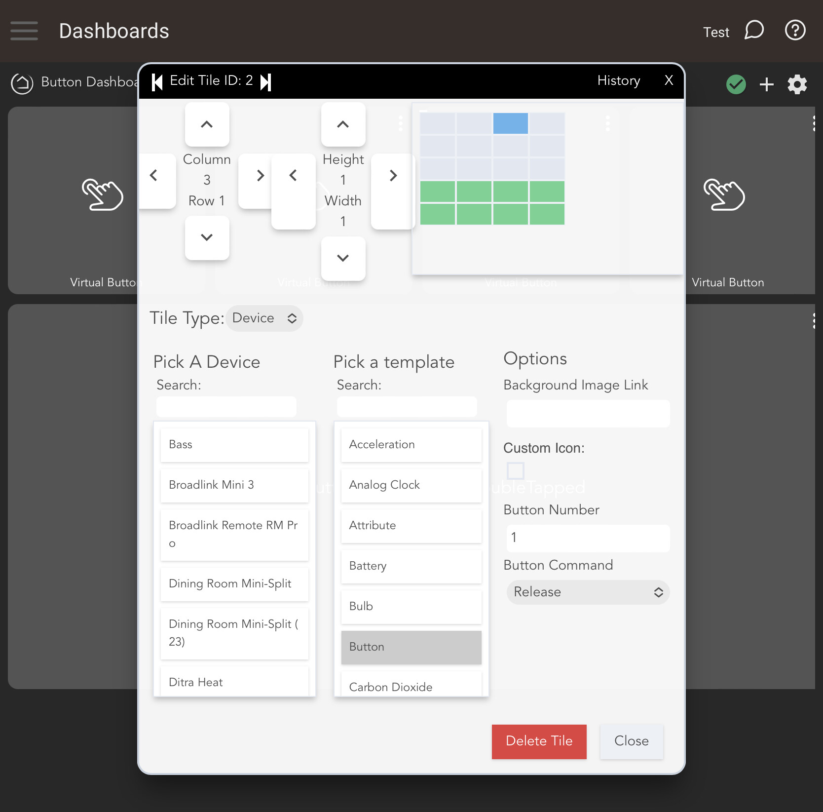 Virtual Button + Button Controller + Dashboard: Release not working - 🛎️ Get Help - Hubitat