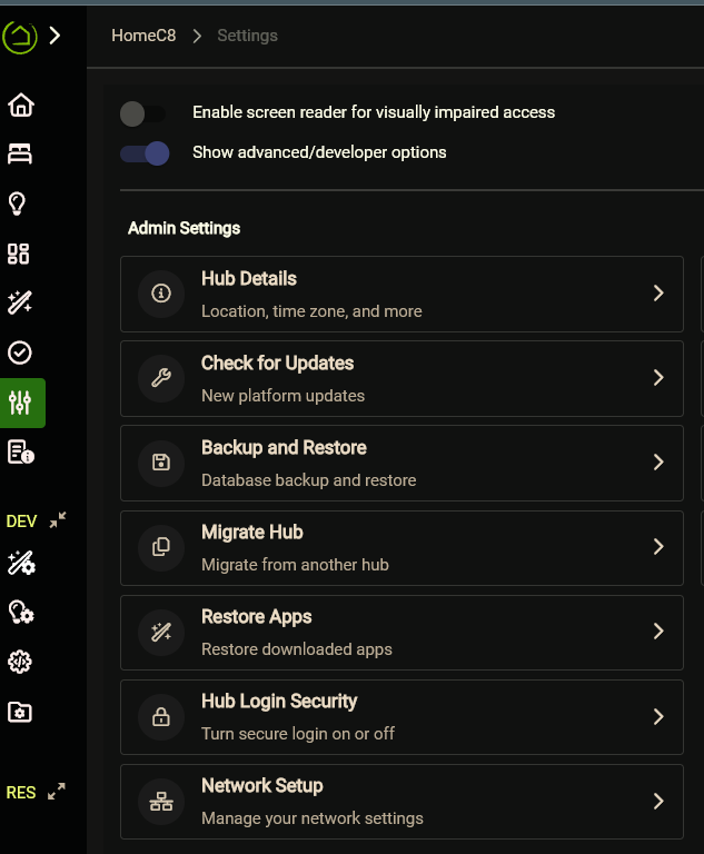 I don't see a way to add HPM or Community Drivers - Apps - Hubitat