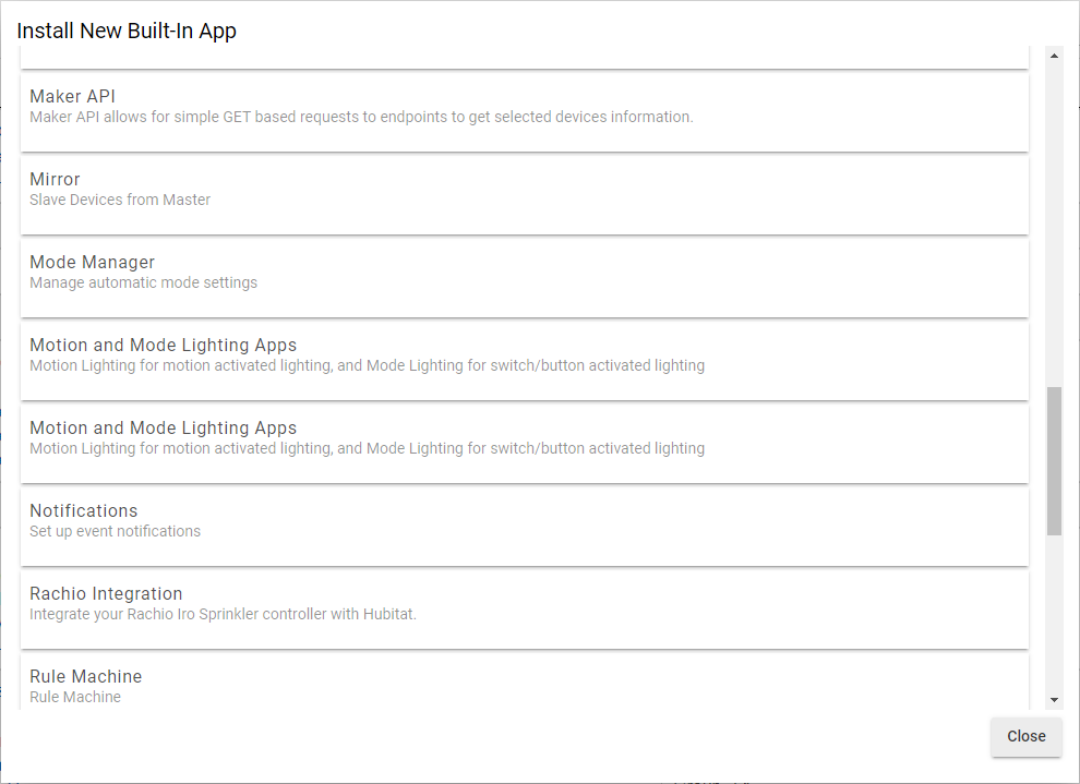Possible Bug - Multiple "Motion and Mode Lighting Apps" Apps - 📢 Feedback - Hubitat