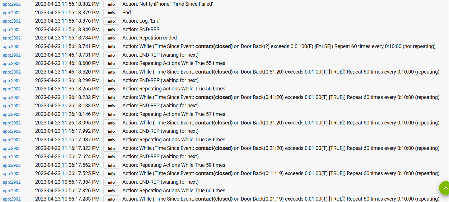 [2.3.5.121] Possible Bug with Iris V1 Sensors and Time Since Event - All things Rule Machine ...