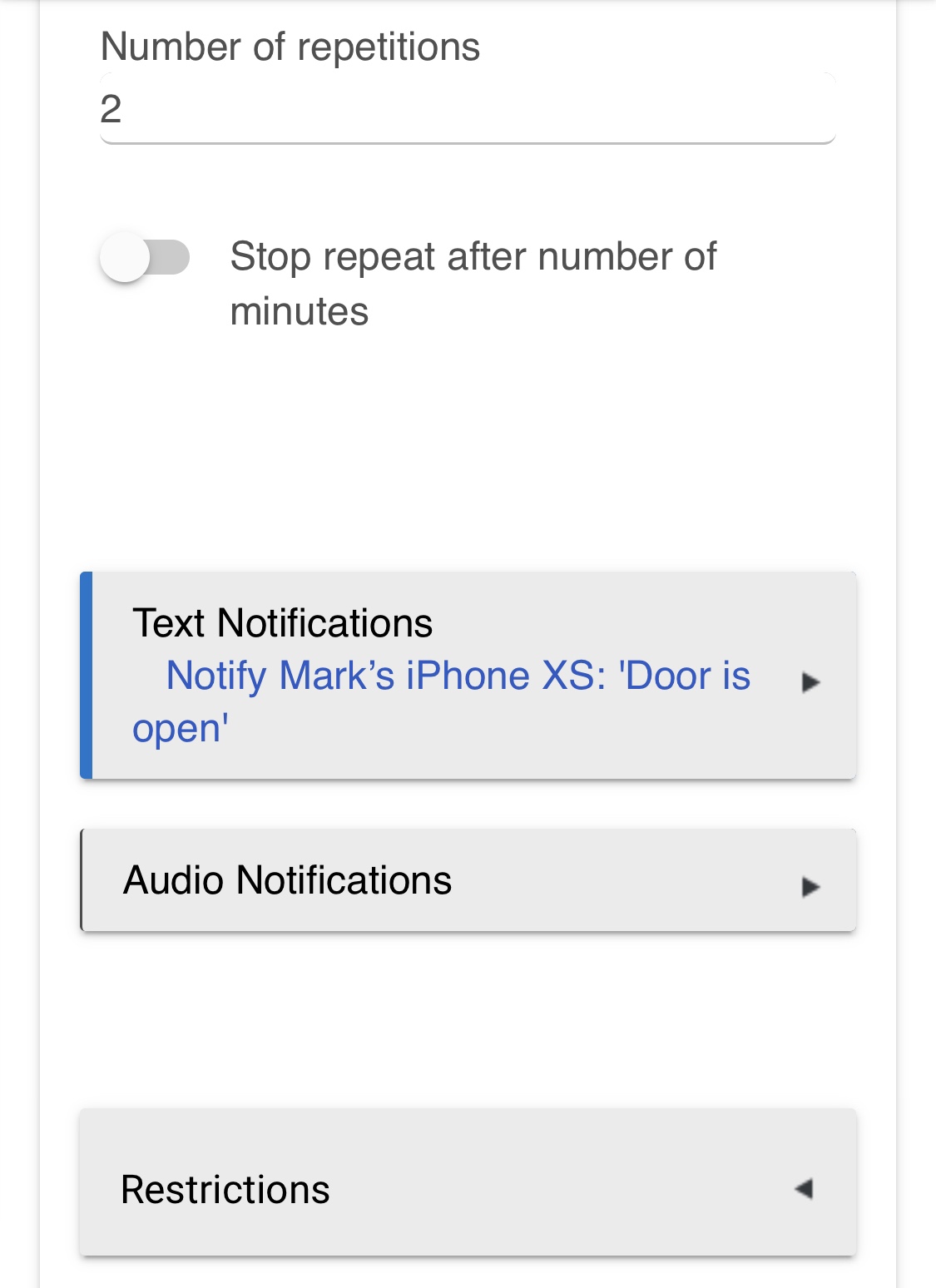 Notifications Feature Requests Hubitat