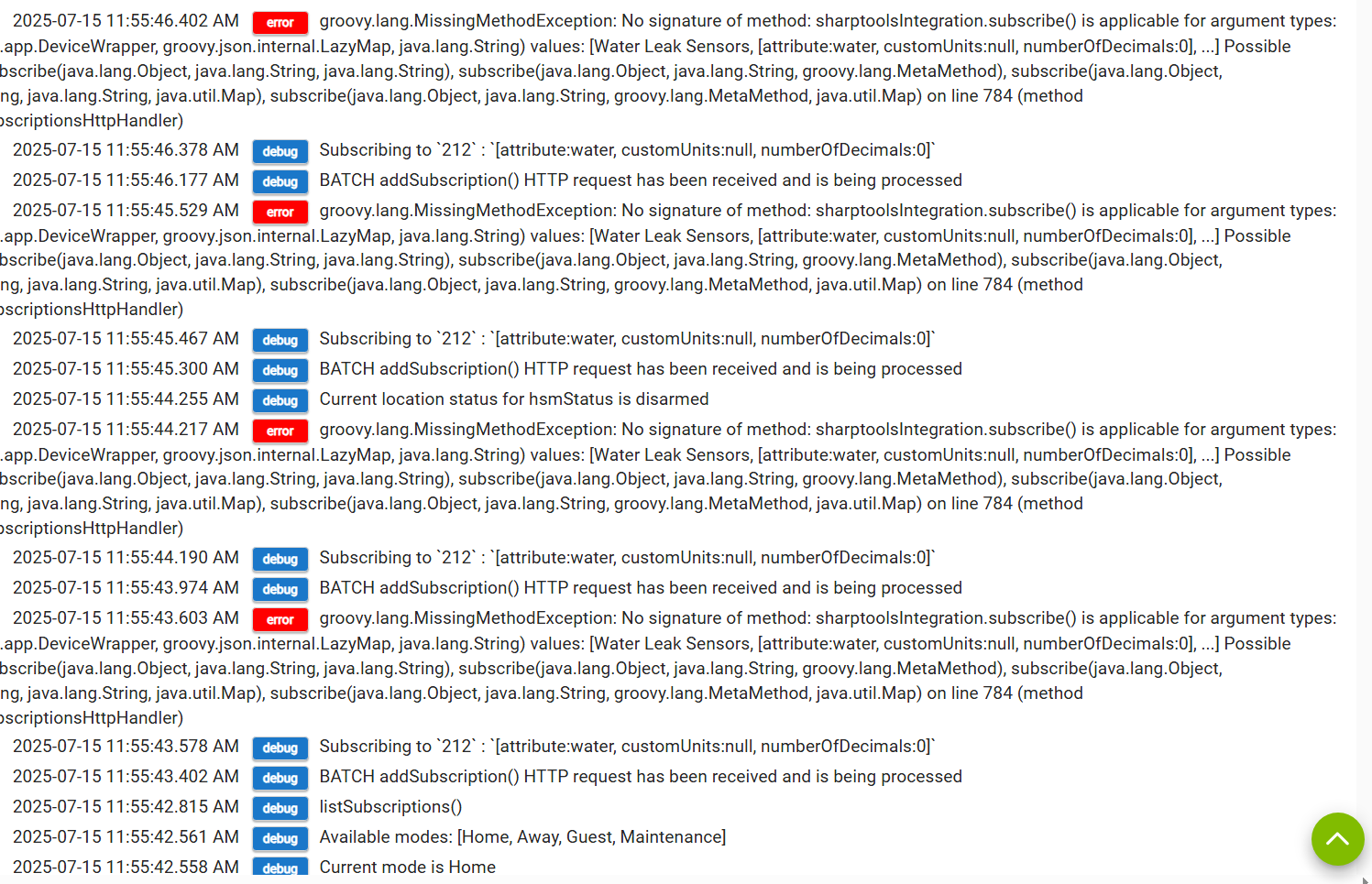 Sharptools app errors - Apps - Hubitat