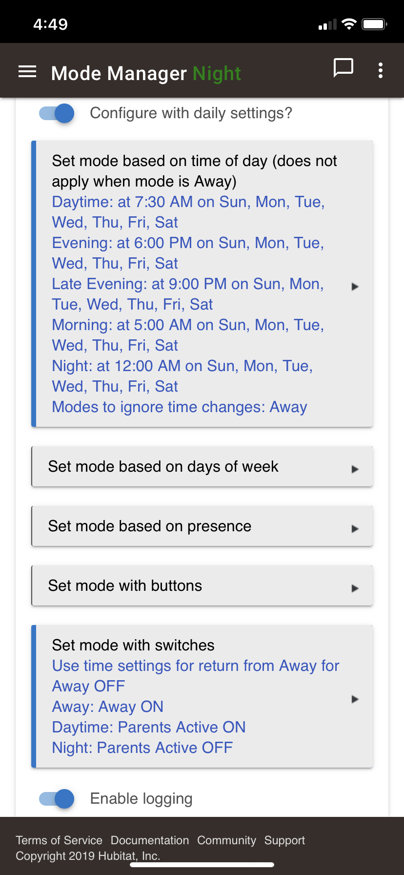 Mode manager stopped working - 🛎️ Get Help - Hubitat