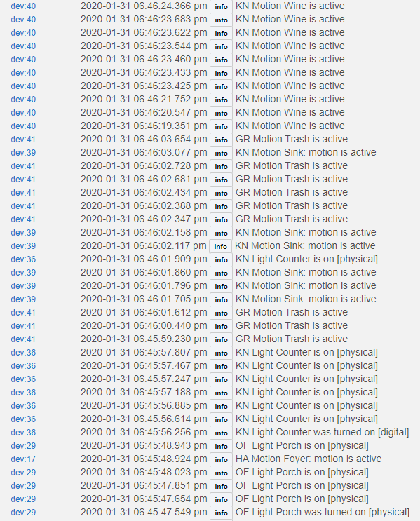 Inconsistent Action And Multiple Logging 🛎️ Get Help Hubitat